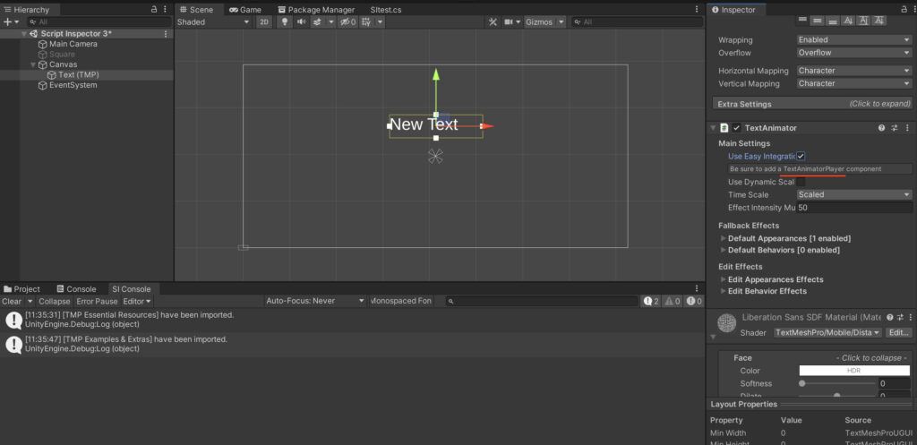 【第23回】〜Text Animator for Unity〜テキストにアニメーションをつける - てもしブログ