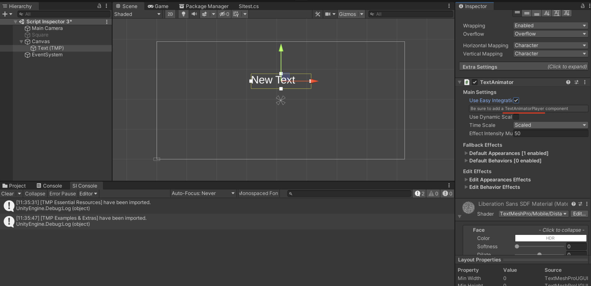 【第23回】〜Text Animator for Unity〜テキストにアニメーションをつける - てもしブログ