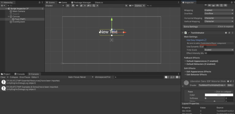 【第23回】〜Text Animator for Unity〜テキストにアニメーションをつける - てもしブログ